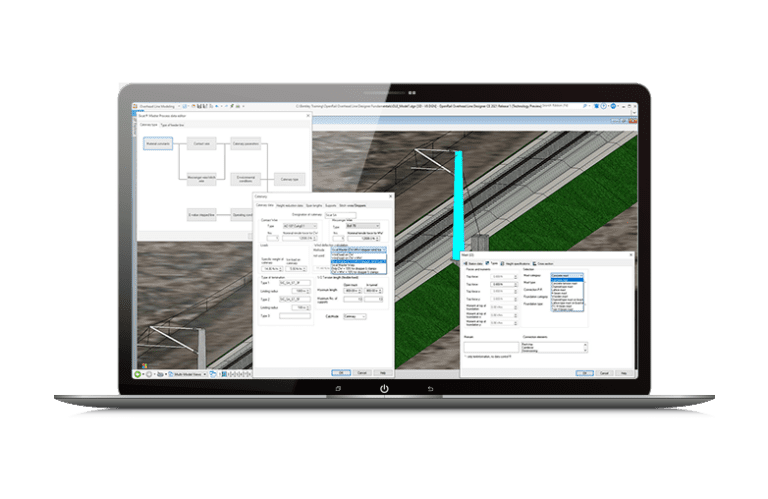 OpenRail Overhead Line Designer: Rail Network Design | Bentley Systems