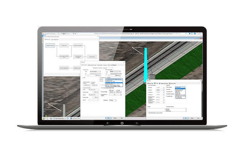 OpenRail Overhead Line Designer: Rail Network Design | Bentley Systems
