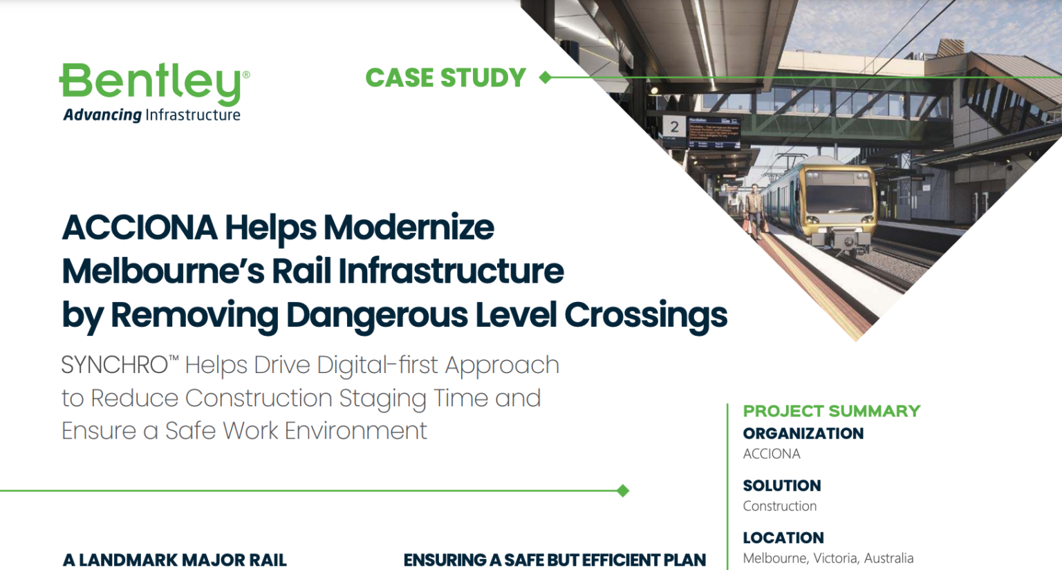 Rail Construction Planning Solution | Overview & Resources