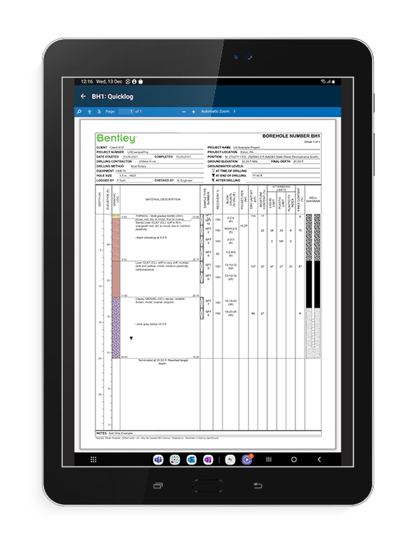 OpenGround: Geotechnical Software | Bentley Systems