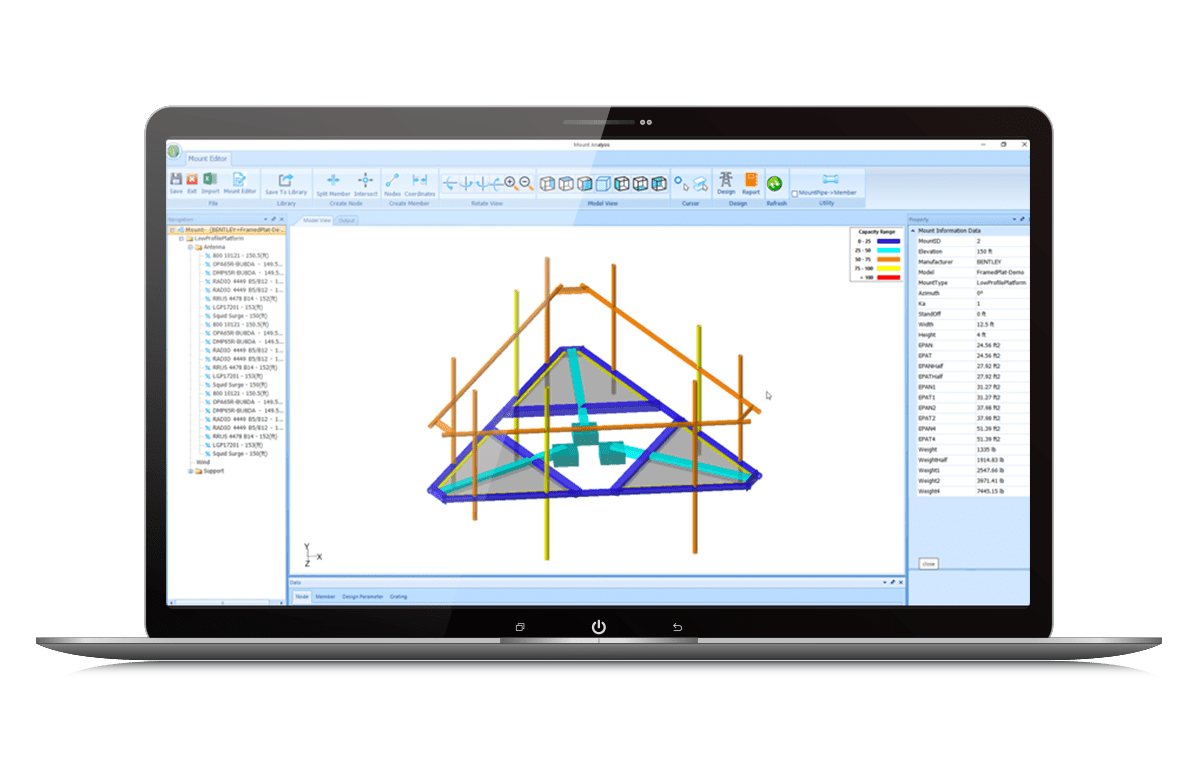 OpenTower Mount Analysis | Bentley Systems | Infrastructure Engineering ...